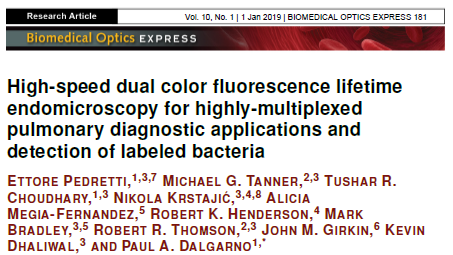 Time resolved fluorescence imaging through fibres…. – Tanner Lab